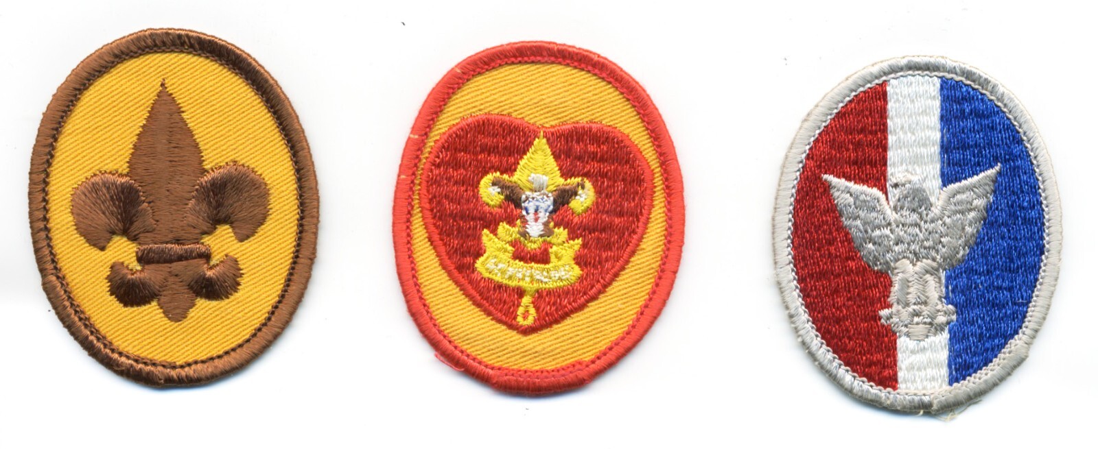 Lot of 7 Vintage 1970's BSA Boy Scout Patches, Ranks, Eagle Scout ...