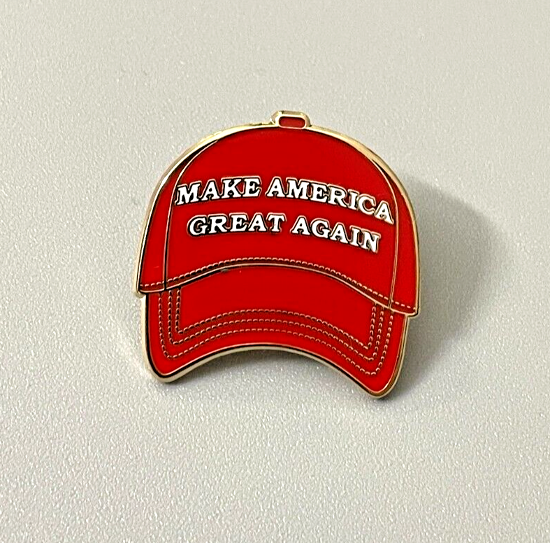 MAGA Hat Lapel Pin Make America Great Again Donald Trump Cap Hat Pin ...