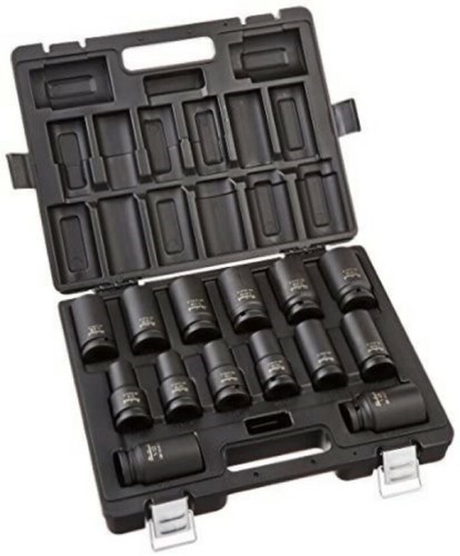14pc Blackhawk By Proto 3/4" Drive Deep Impact Socket Set SAE 6-Point ...