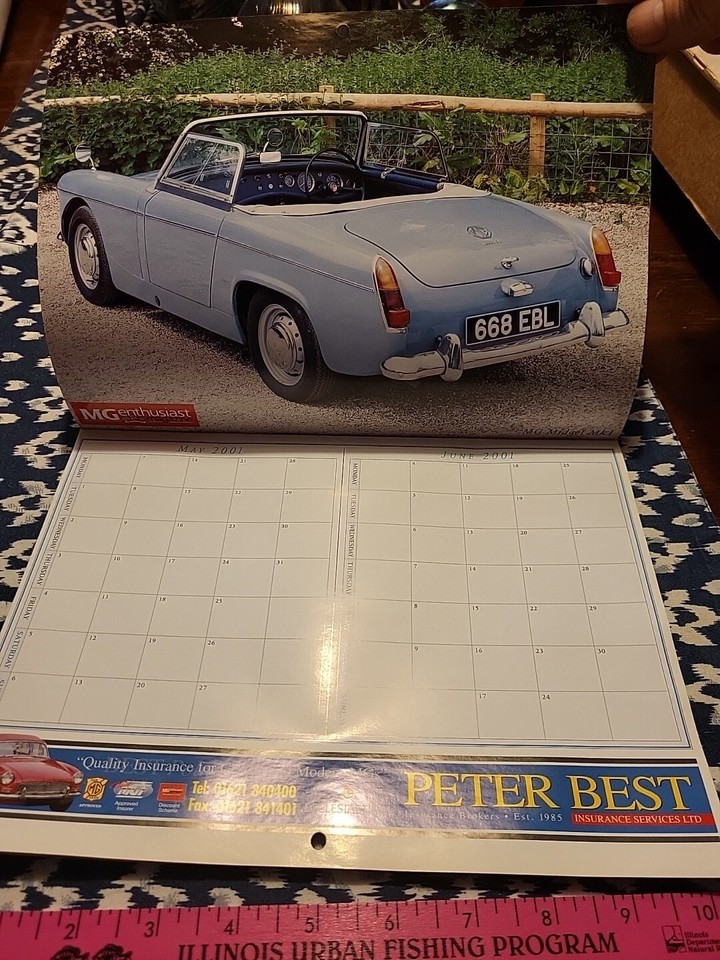 2001 MG CALENDAR MG ENTHUSIAST Magazine | eBay