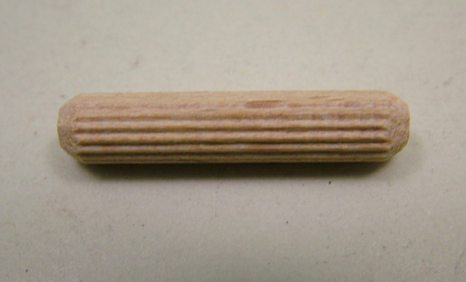 Hardwood dowels multi-grooved fluted wooden beech 6mm diameter 30mm ...