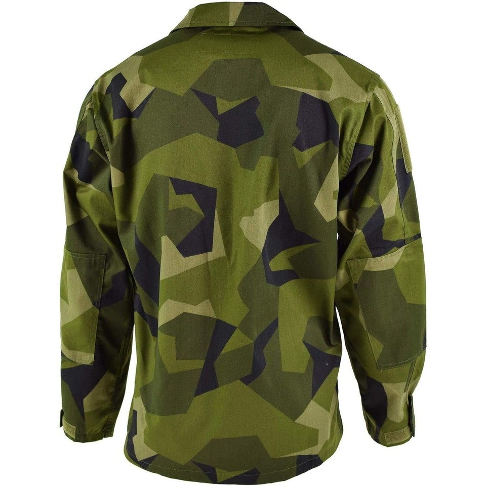 Swedish Army Jacket Original Surplus M90 Splinter Vintage Military Camo ...