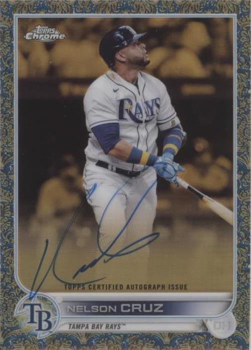 2022 Topps Gilded Collection - Gold Etch Autographs Nelson Cruz #GEA-NC ...