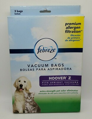 Febreze Vacuum Bags Extra Strength Pet Odor Eliminator Hoover Z 3 bags ...