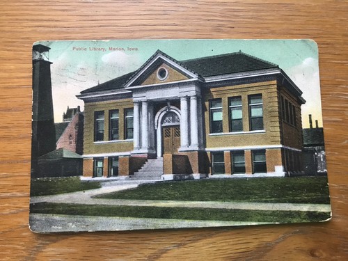 Public Library Building Marion Iowa Postcard | eBay