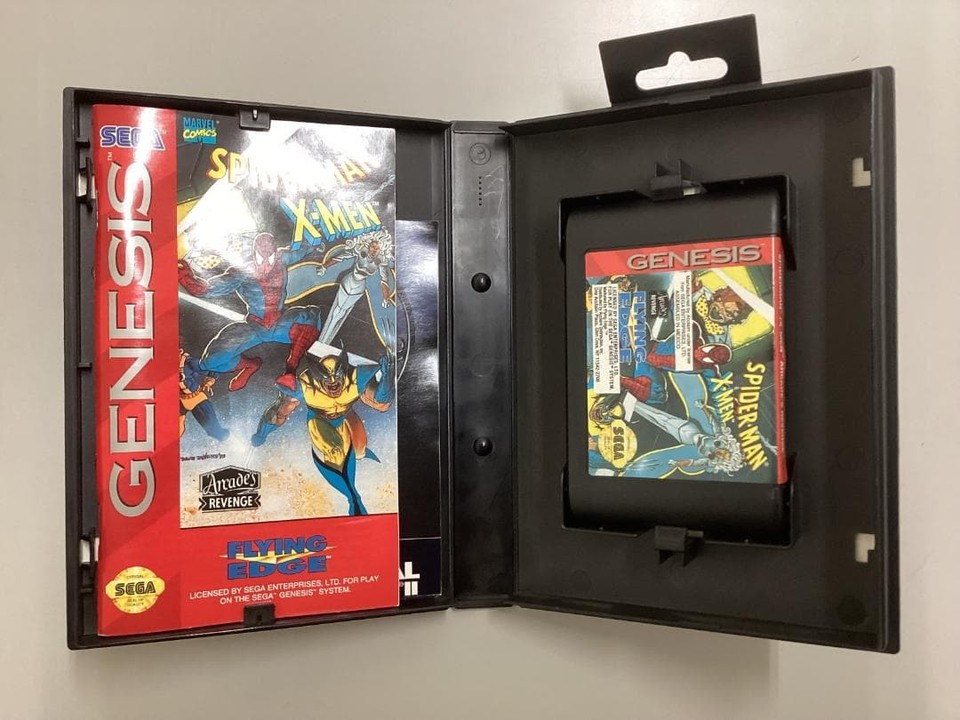 Spider-Man X-Men Arcade's Revenge SEGA Genesis Game Complete CIB Flying ...