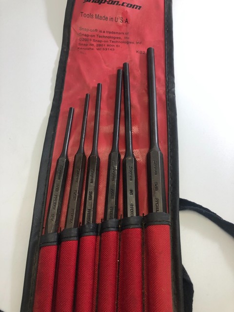 Snap-on 6 PC Long Pin Punch Set PPCL60AK for sale online | eBay