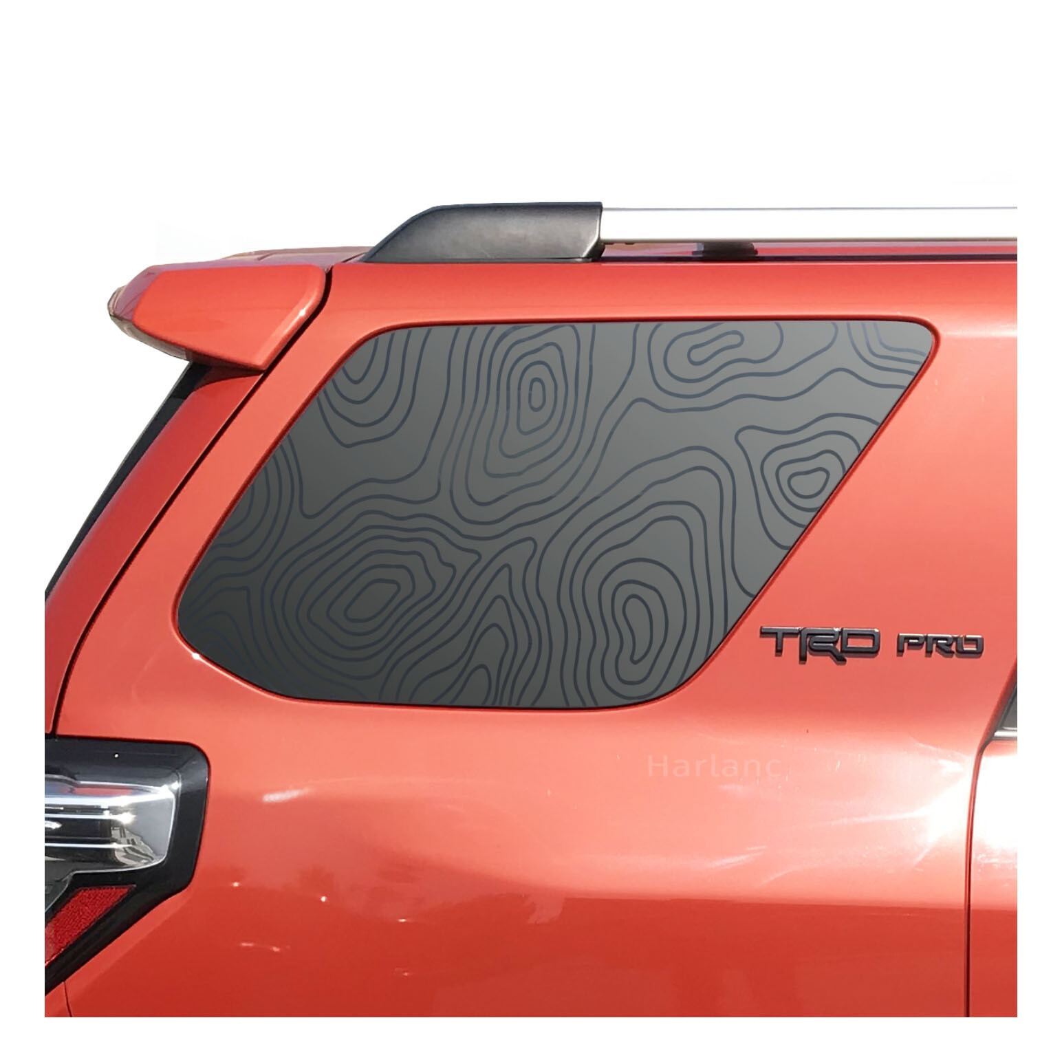 Topography Map - Fits 4Runner Side Window 2010-2024 TRD Pro Toyota ...