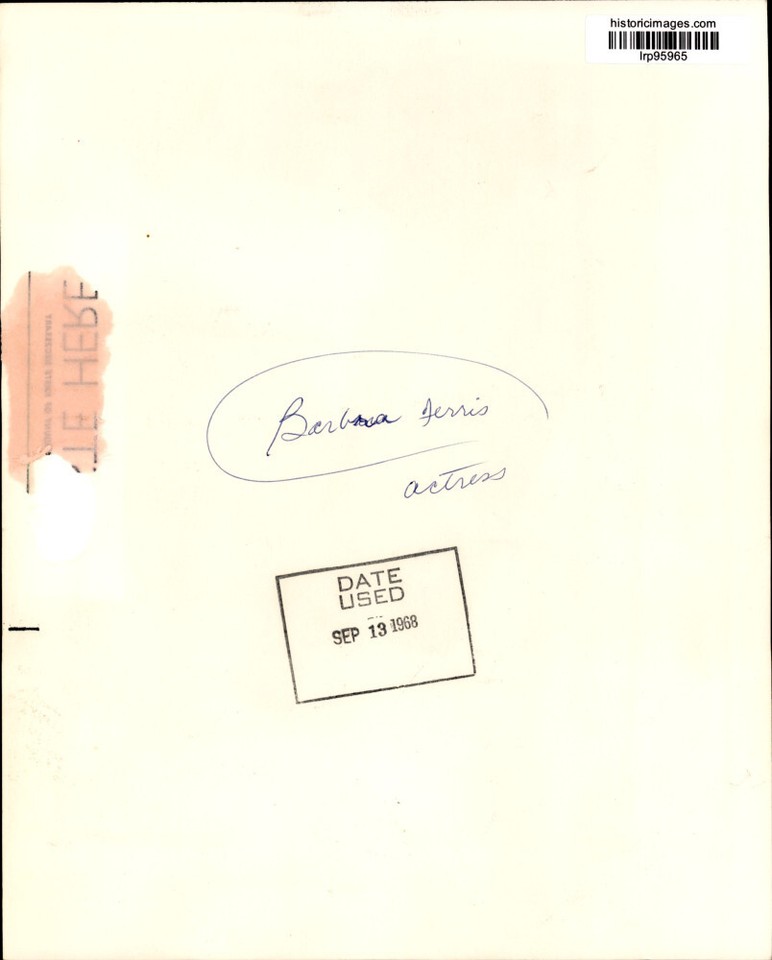 1968 Press Photo Actress Barbara Ferris in "Interlude" Film - lrp95965 ...