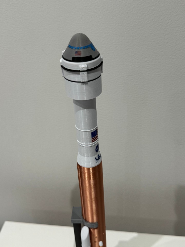 Atlas V Starliner Boeing CST-100 ULA NASA 76 100 144 Scale Model Rocket ...