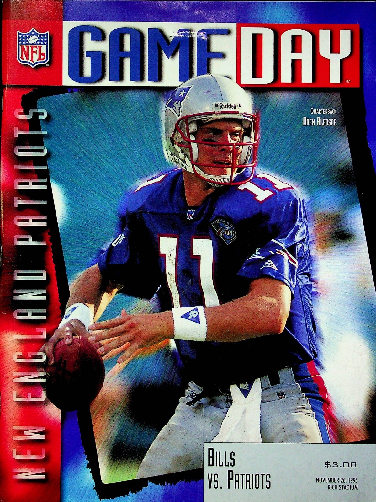 NFL Gameday Magazine Buffalo Bills Vs Patriots November 26 1995 090922R ...
