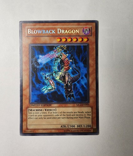 Yu-Gi-Oh Blowback Dragon MC2-EN005Limited Edition HOLO Bleed Bottom ...