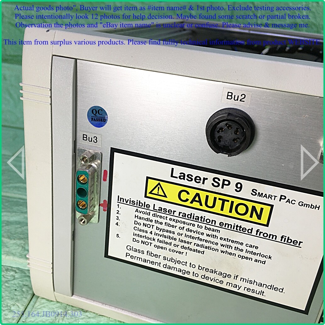 SMART PAC Laser SP9, Lumics LU0940T090 Laser Supply as photo, sn:0754 ...
