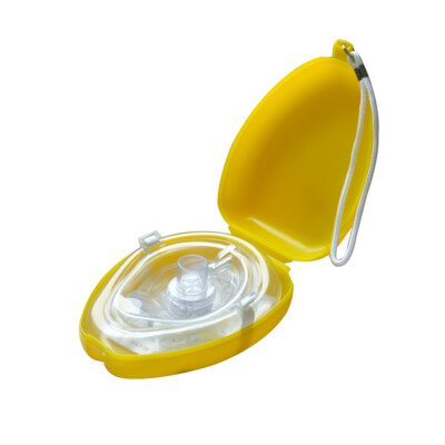 1 pcs yellow CPR Pocket Mask First Aid Traning One Way Valve CPR Face ...