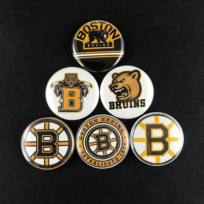 Boston Bruins 1" button pin set NHL Hockey | eBay