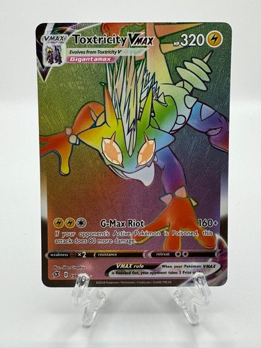Pokémon TCG Toxtricity VMAX 196/192 Rebel Clash NM | eBay
