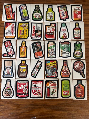 Complete RARE Wacky Packages Series 16 White Back Sticker Set (30/30 ...