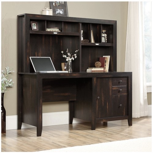 Sauder Dakota Pass Computer Desk Base Box 1 of 2 Char Pine 422597 *NO ...