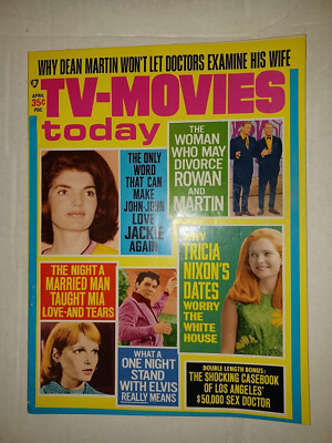 TV-Movies Today Apr 1969 Mickey Mantle, Elvis Presley, Tiny Tim, Robert ...