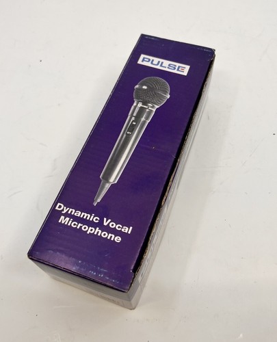 Pulse Dynamic Microphone Black inc Wired Cable Karaoke Party ...