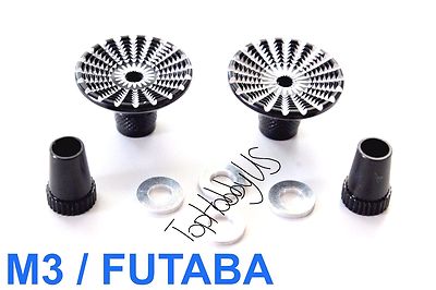 1Set M3 Black Futaba / Spektrum DX6i DX7S DX8 DX9 TX Gimbal Sticks US ...