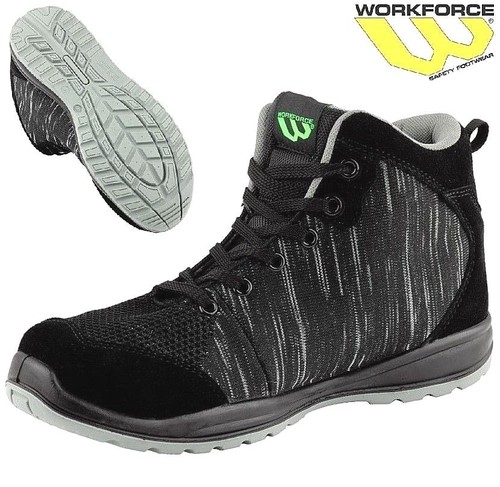 MENS ULTRA LIGHTWEIGHT S1P STEEL TOE CAP SAFETY WORK SHOE TRAINER BOOTS ...