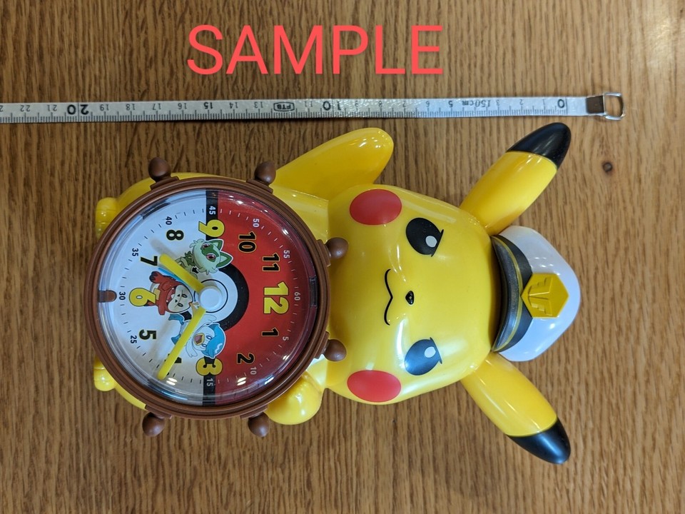 Pokemon Pikachu Alarm Clock Captain Pikachu Talking Alarm Clock ...