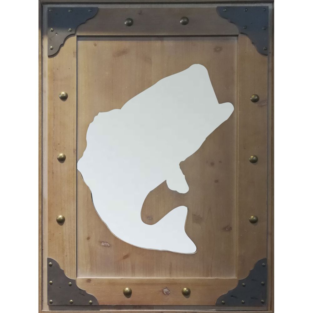 Vintage Direct Bass Mirror Wall Decor, Brown, Mirror | eBay