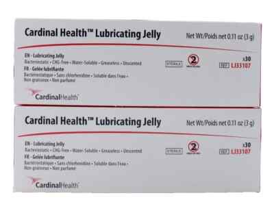 2-BOXES / CARDINAL Health Lubricating Jelly 3g Foil Packet - 30 Count ...