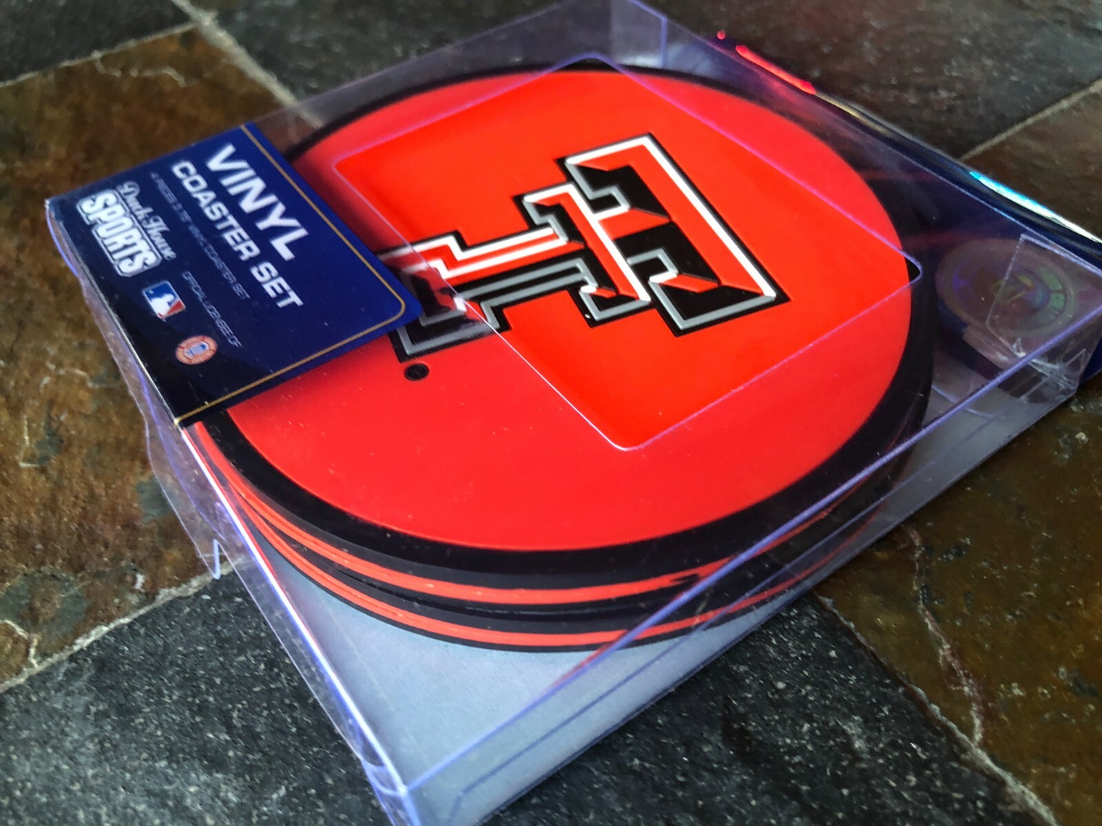 1 - 4 Pack Vinyl Drink Coasters - Texas Tech Red Raiders | eBay