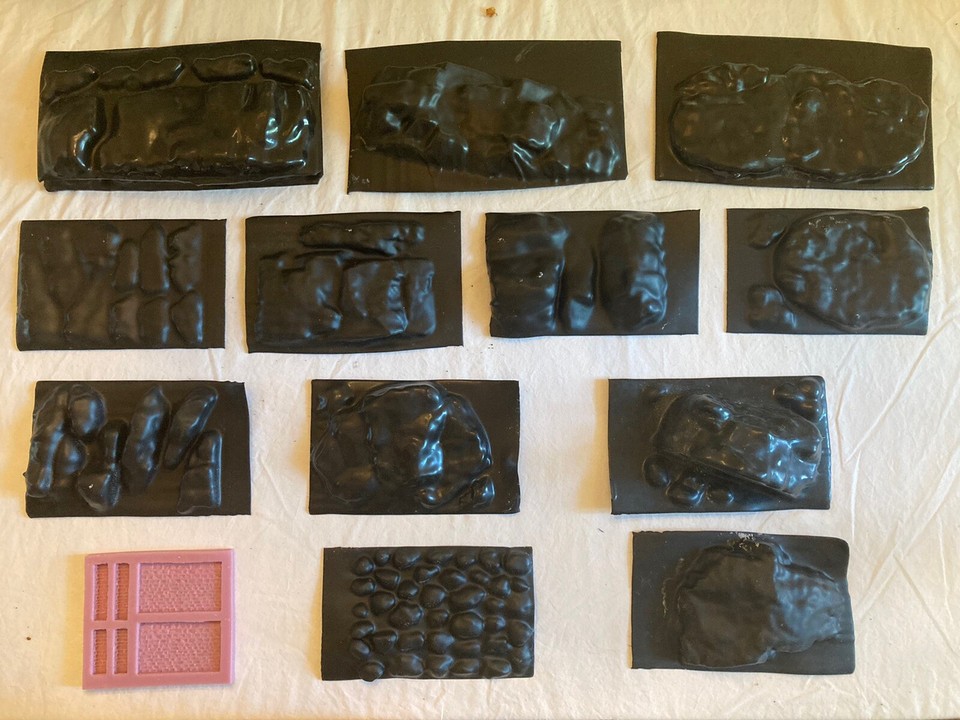 Used HO & N Scale Model Train Rock/Wall Molds - Sold Separately | eBay