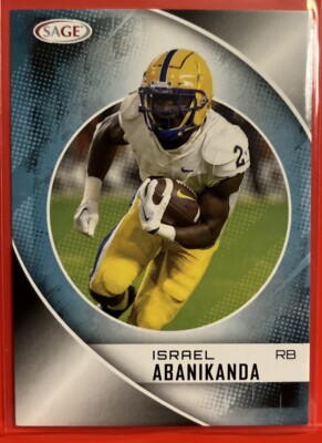 Israel Abanikanda 2023 SAGE High Series Rookie Card #104 Pittsburgh/N.Y ...
