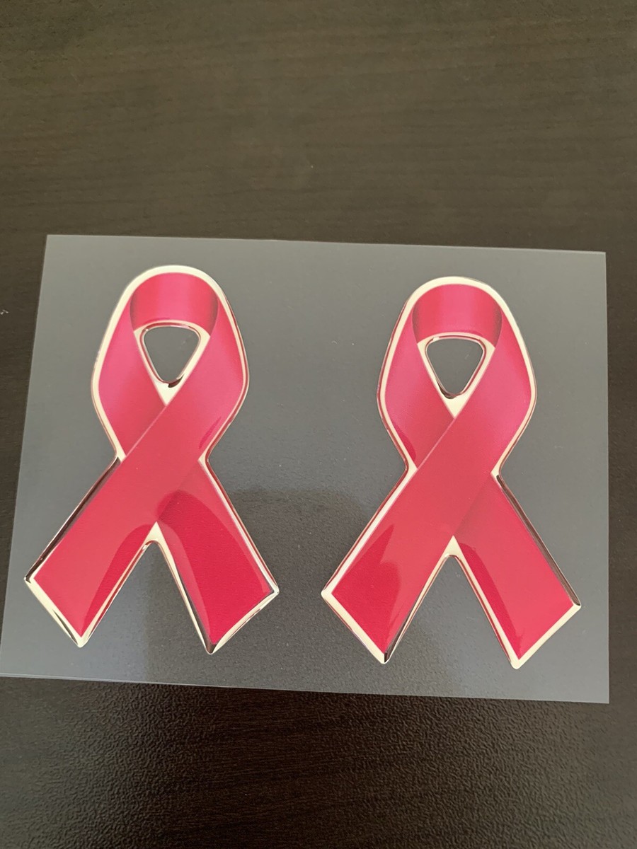 3d Cancer Logo Breast Cancer Awareness Month Emblem, Pink Ribbon