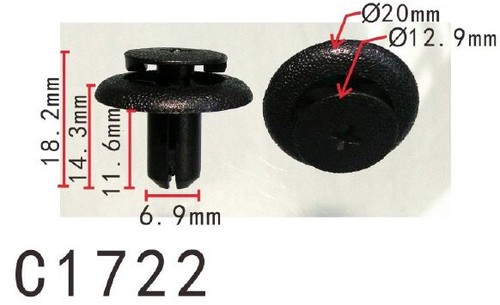 100x Fit Hyundai,Subaru 909130051,909130118 Rocker Trim moulding ...