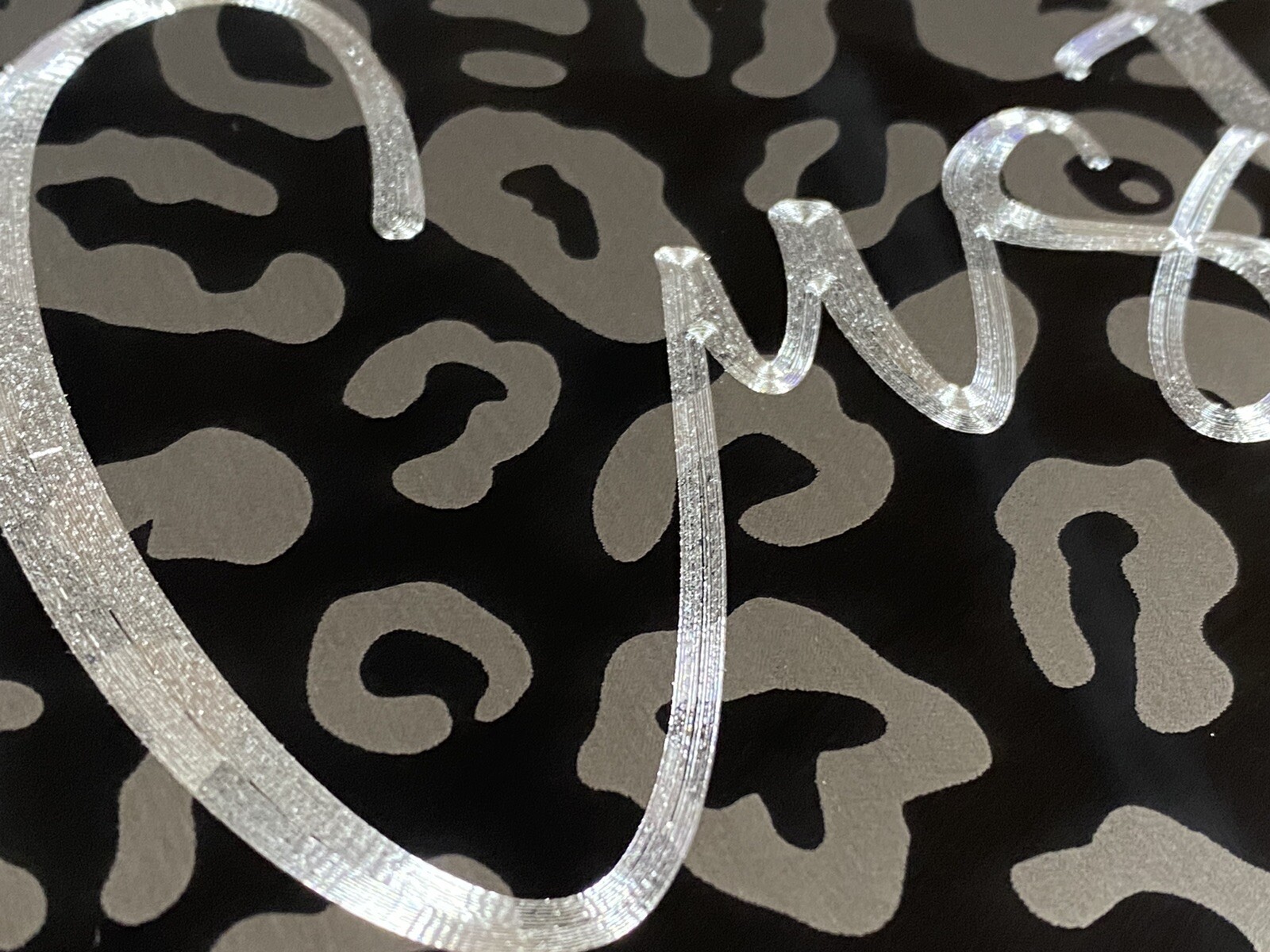 Engraved Custom Personalized Name Leopard Car Tag Diamond Etched ...