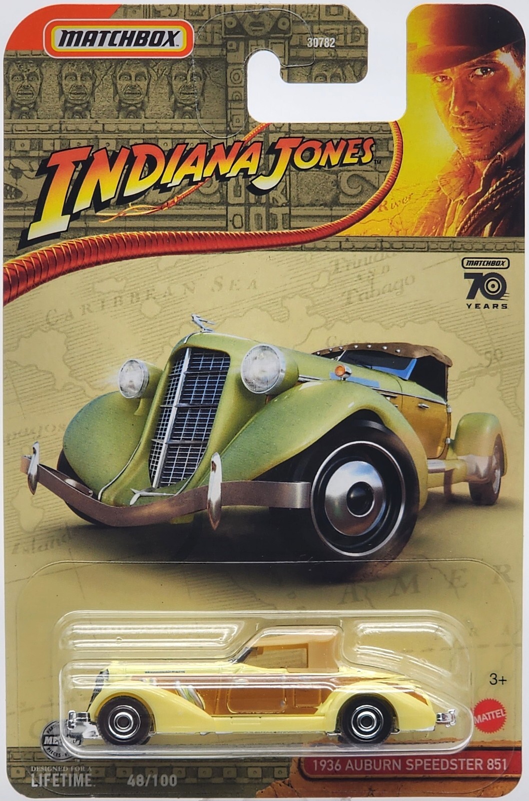 MATCHBOX 2023 CAR COLLECTION "MAINLINE" INDIANA JONES 1936 AUBURN ...