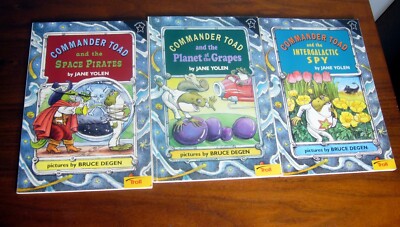 Lot 3 Commander Toad Series Books by Jane Yolen Space Pirates Grapes ...