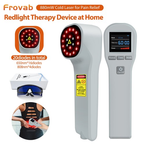 Medical Grade Cold Laser Therapy LLLT Device 808nm NIR Light For Pain ...