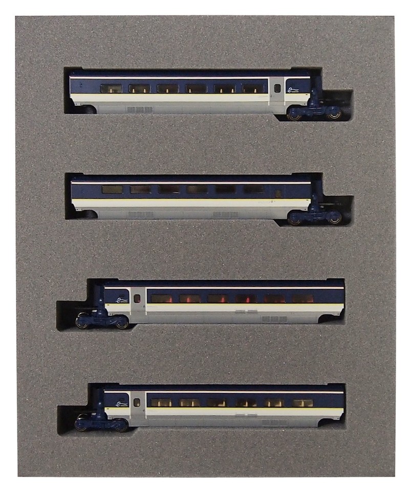 KATO 10-1298 N Scale Eurostar Revised Livery 4-Car Set Model Railway ...