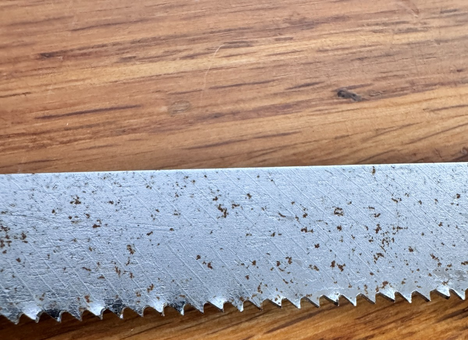 Vintage Stainless Steel Hand Bone Meat Saw - 6" Blade~Some Rust on ...