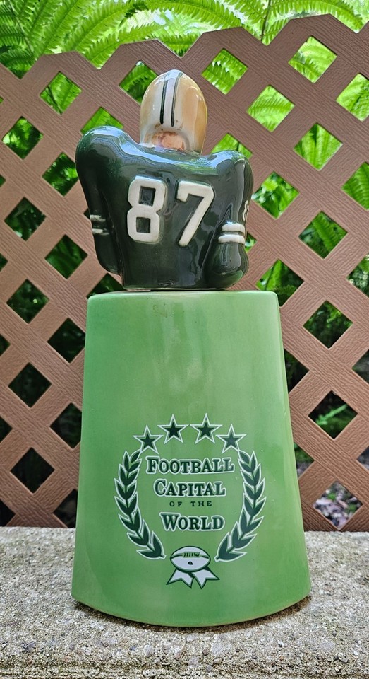 Vintage Football Player Ceramic Decanter, Player No. 87 | eBay