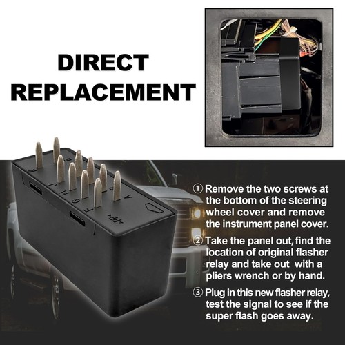 LM487 LED Flasher Relay Turn Signal Control Module Compatible with GMC ...