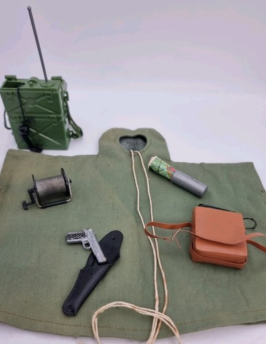 Vintage Action Man Command Post Equipment Cape Field Radio Original ...