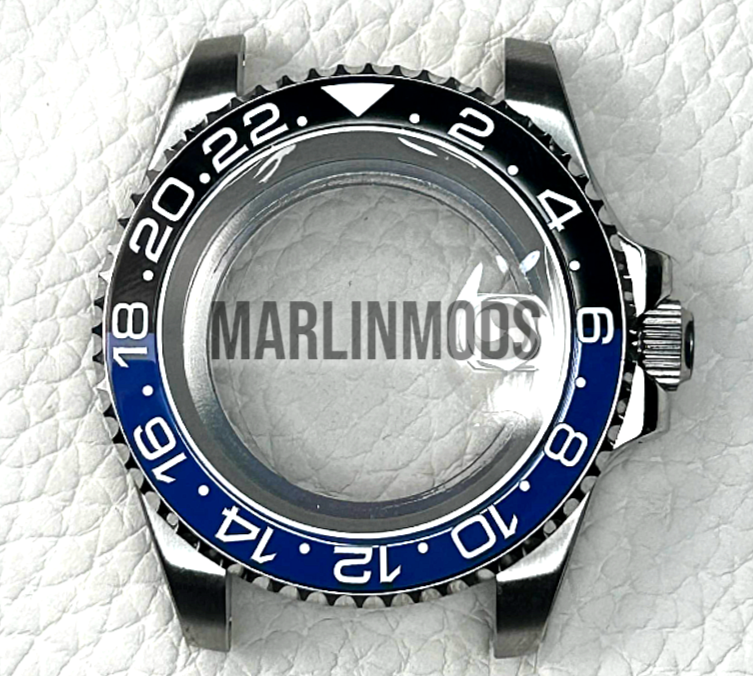 40mm Sapphire Watch Case 24H Batman Ceramic Bezel 20ATM Fit NH34 NH35A ...
