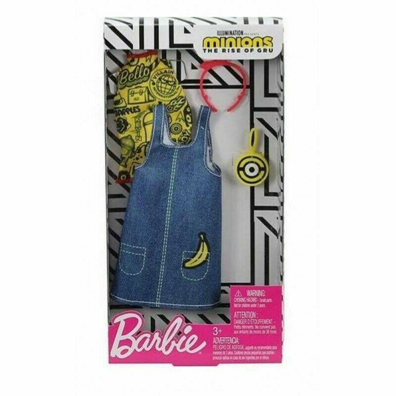NEW 2020 MINIONS Barbie FASHION PACK The Rise of Gru BANANA DENIM ...
