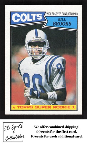 1987 Topps Bill Brooks #378 Indianapolis Colts RC | eBay