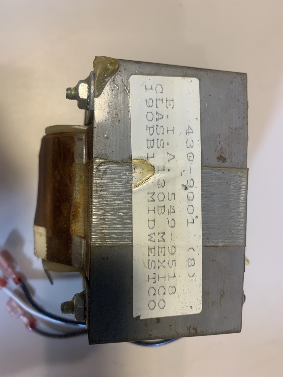 APC 430-9001 (8) E.I.A. Class 130B LEI-4 280PB11 Transformer. 8 lbs 4oz ...