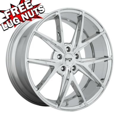22 inch 22x9 Niche M248 MISANO CHROME wheel rim 5x4.5 5x114.3 +38 | eBay