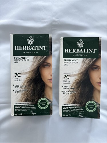 Herbatint Natural Hair Colour Ash Blonde 7C 150ml X2 Packs | eBay