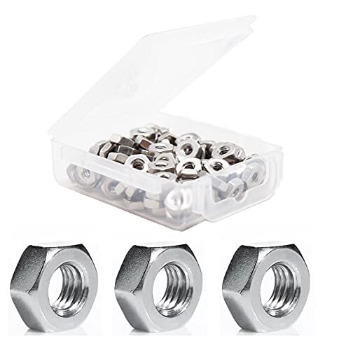 150pcs M3 Hex Nuts 304 Stainless Steel Din934 Plain Finish | eBay